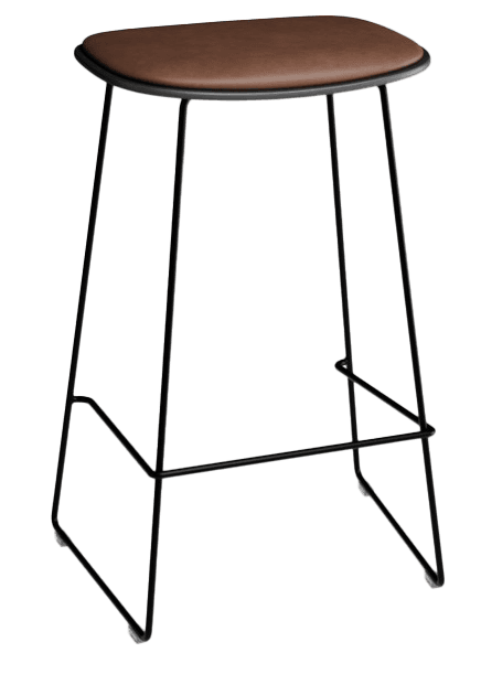 Minimalist Upholstered Bar Stool 3D Model — Free Download | FurniMesh