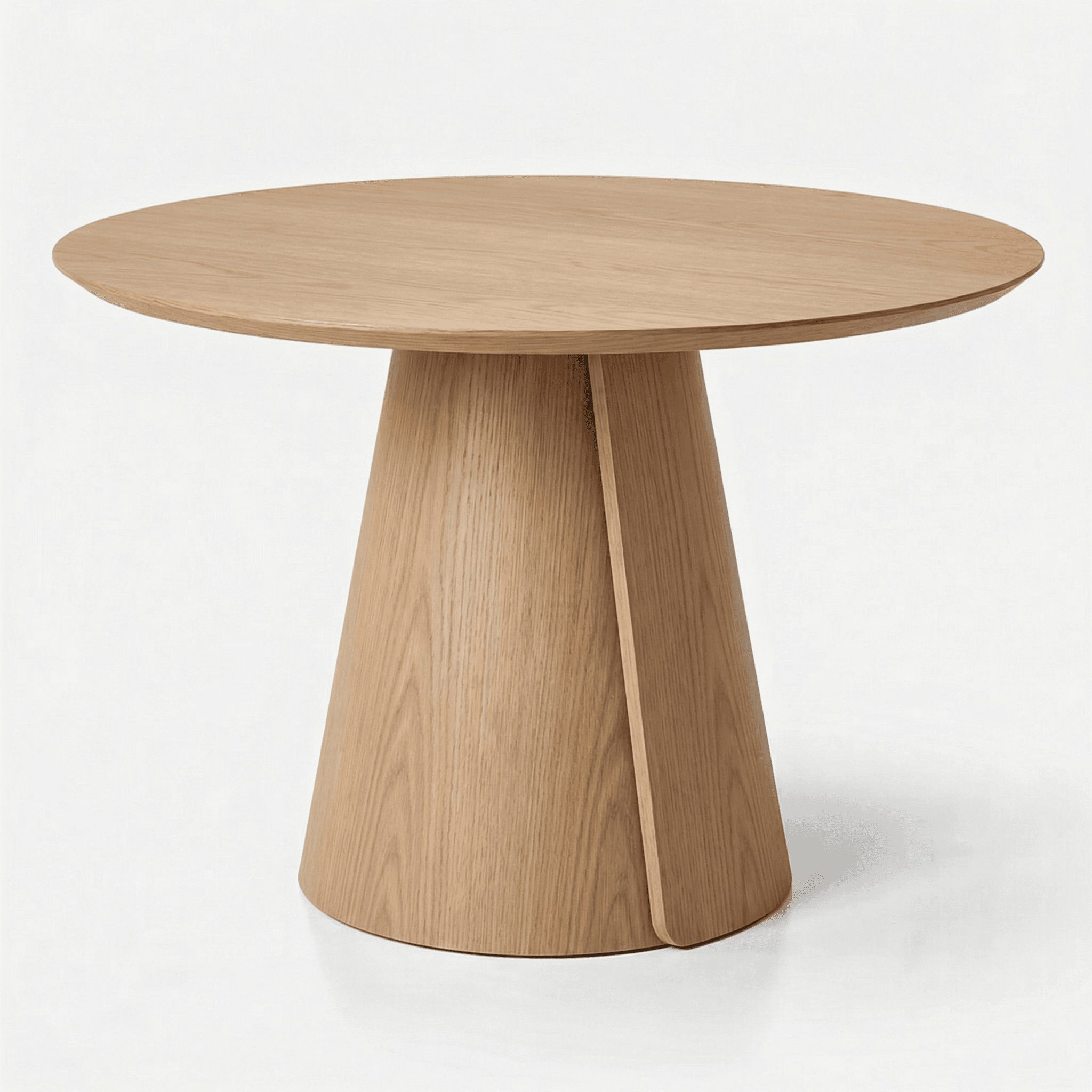 Contemporary Oak Pedestal Dining Table 3D Model — Free Download | FurniMesh