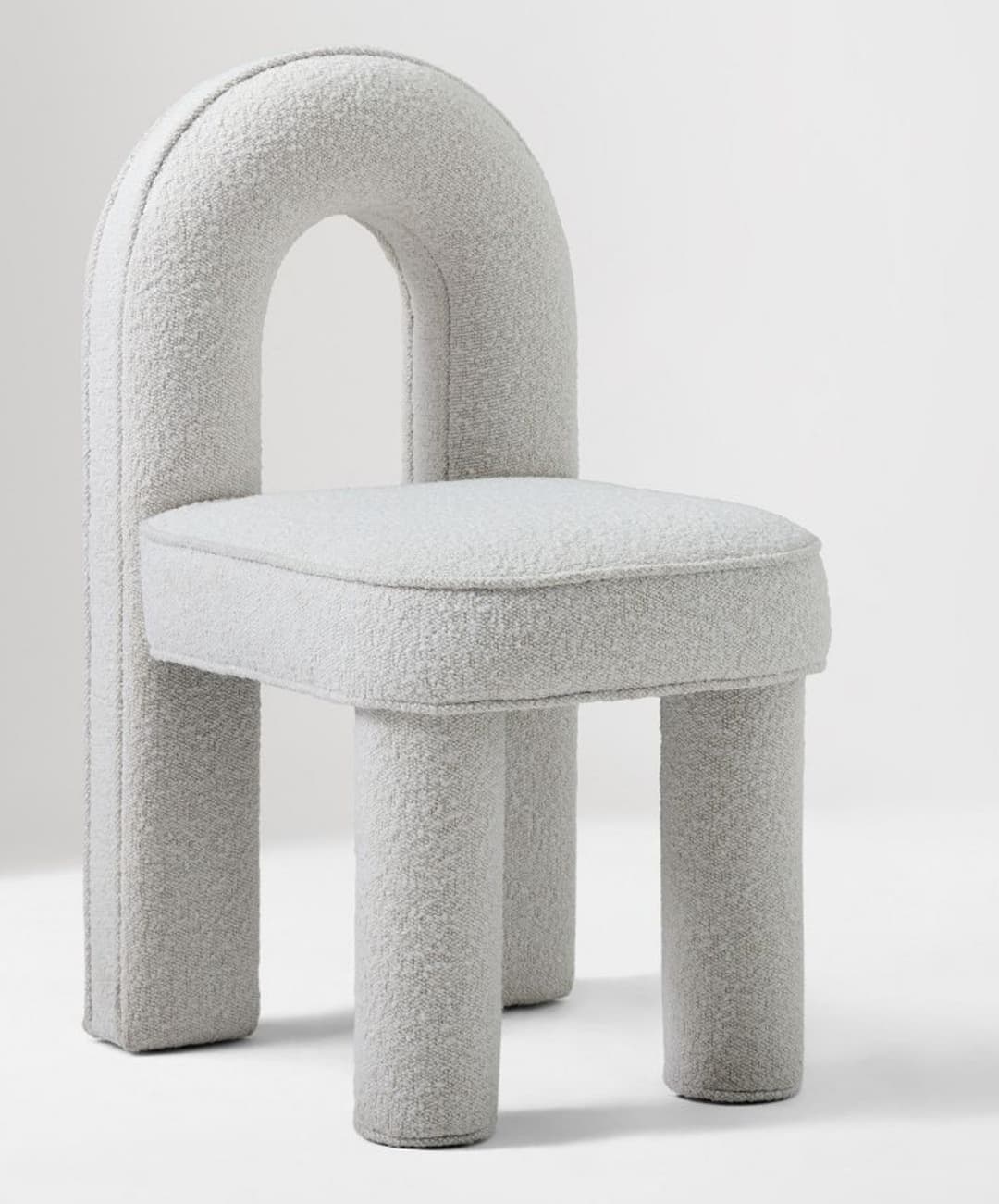 Sculptural Boucle Armchair 3D Model — Free Download | FurniMesh