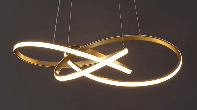 Modern Brass-Tone LED Pendant Light 3D Model — Free Download | FurniMesh