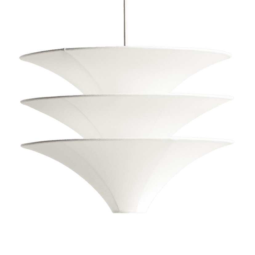 Tiered Conical White Pendant Light 3D Model — Free Download | FurniMesh